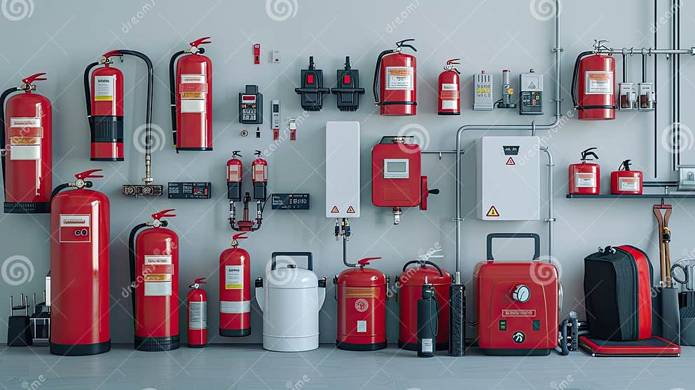 A Comprehensive Array of Fire Safety Solutions, Including Extinguishers ...