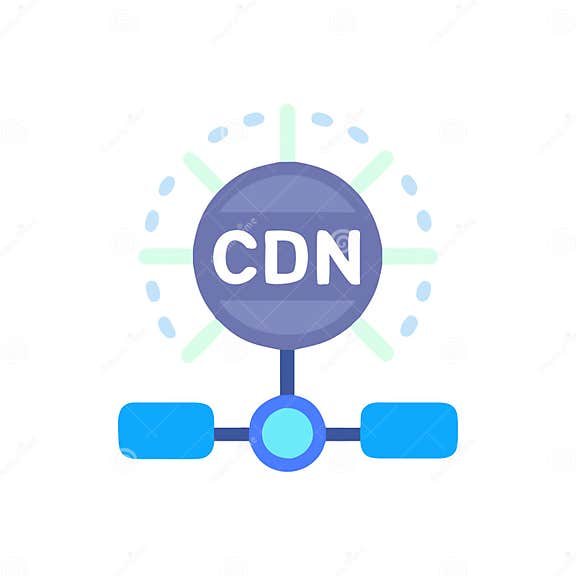 Comprehensive CDN Icon stock illustration. Illustration of vector ...