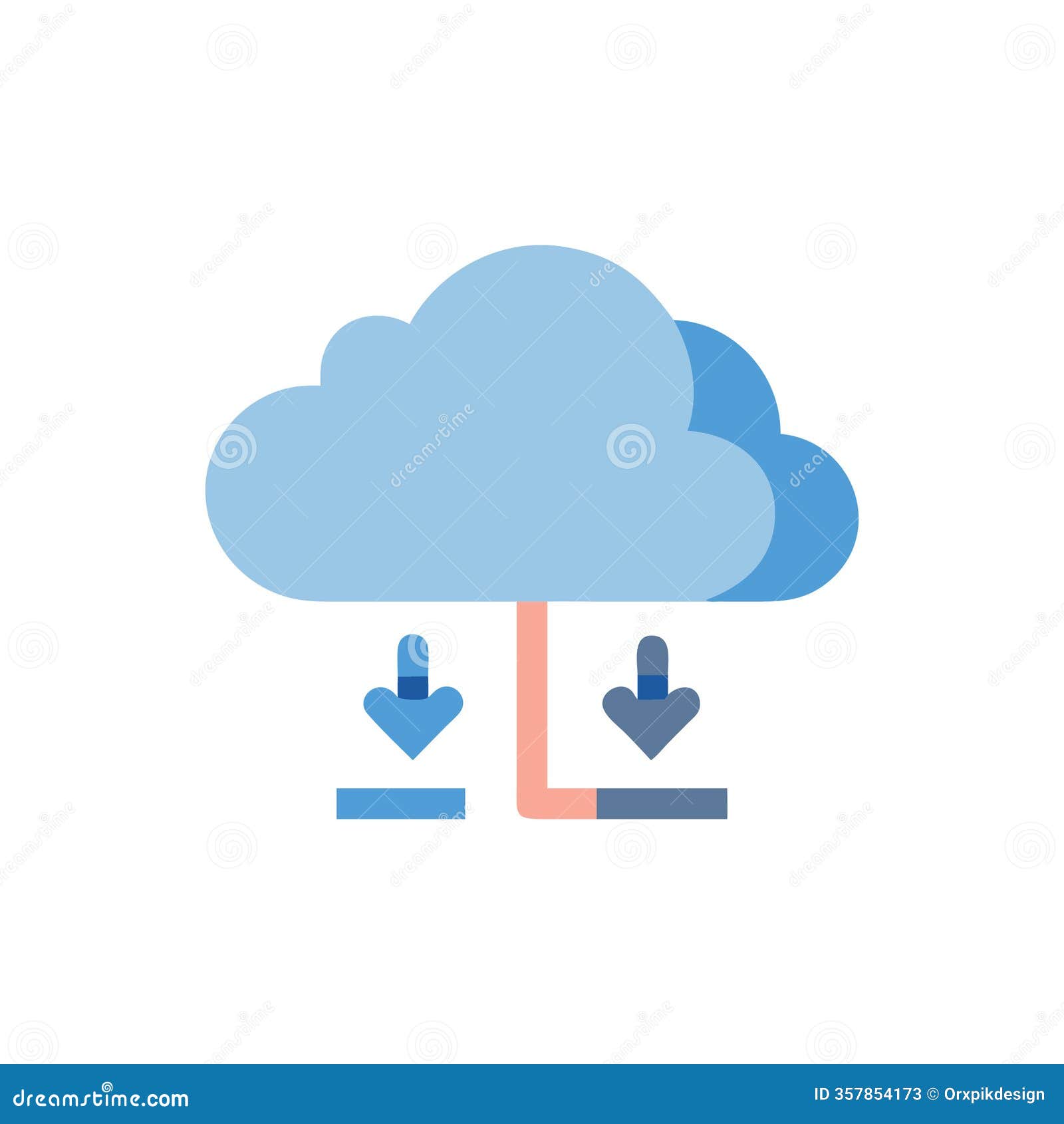 Comprehensive Cloud Migration Icon for Security Stock Illustration ...