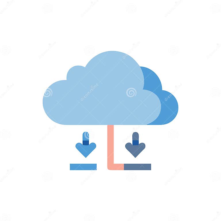 Comprehensive Cloud Migration Icon for Security Stock Illustration ...