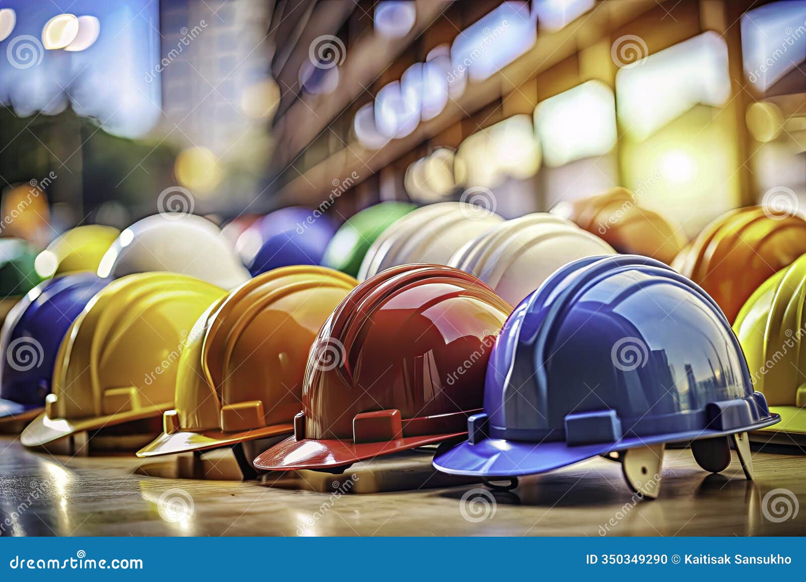 Comprehensive Construction Safety Helmet Icon Set Vector Illustrations ...