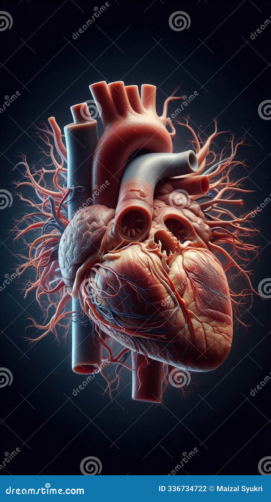 Comprehensive Cross-Sectional View Of The Human Heart: Anatomy ...