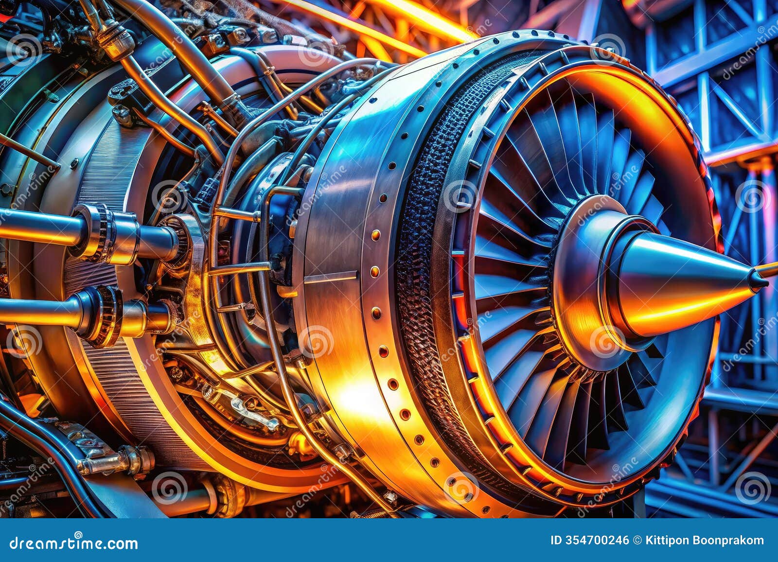 Turbofan Engine Drawings Cartoon Vector | CartoonDealer.com #165681749