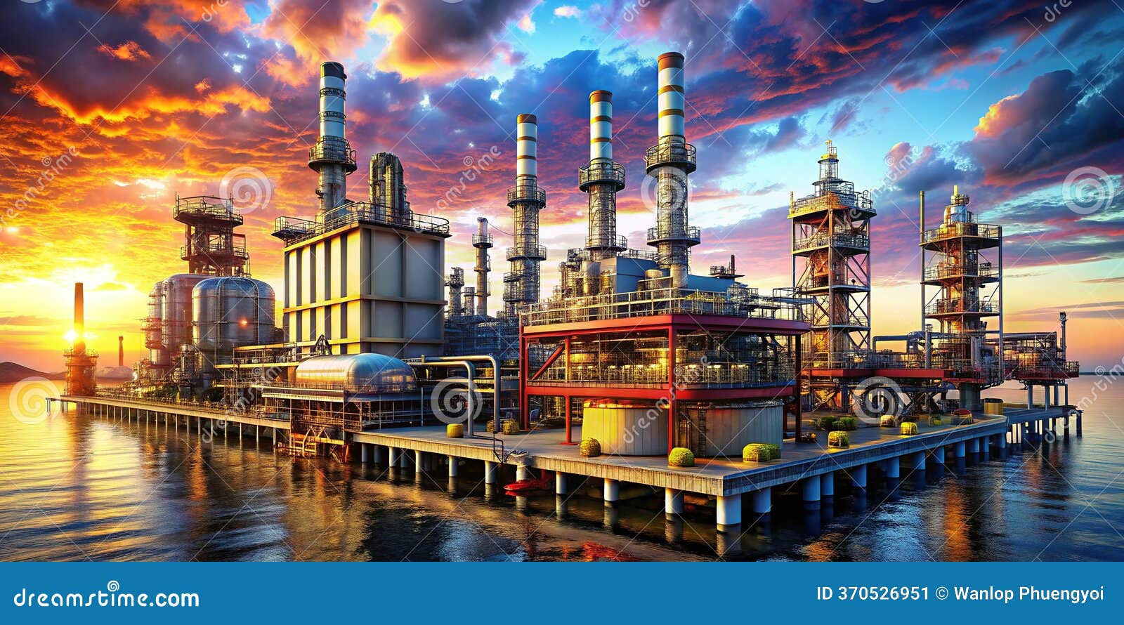 A Comprehensive 3D Visualization Of Onshore And Offshore Oil Refining ...