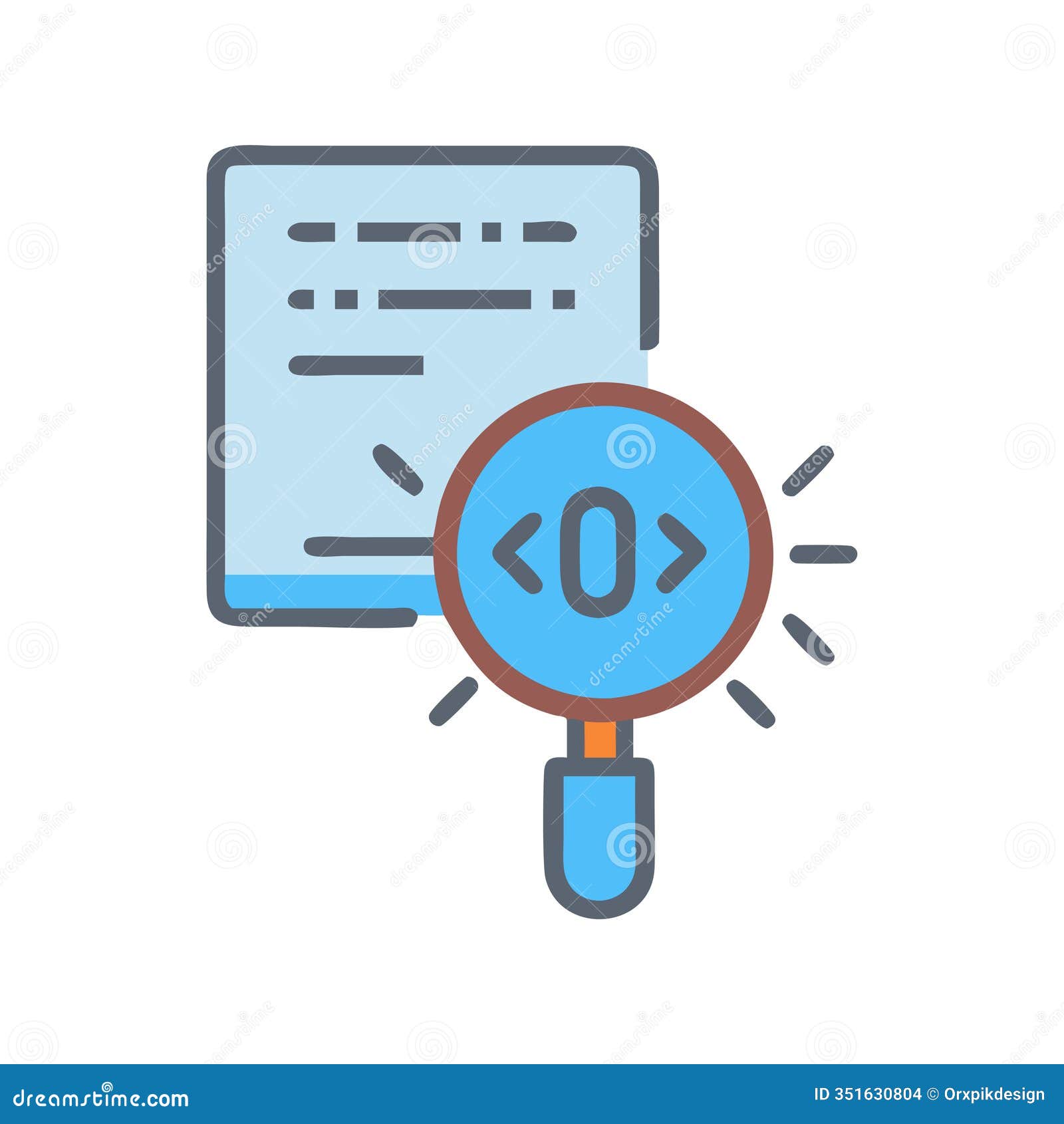 Comprehensive Debugging Icon Stock Illustration - Illustration of icon ...