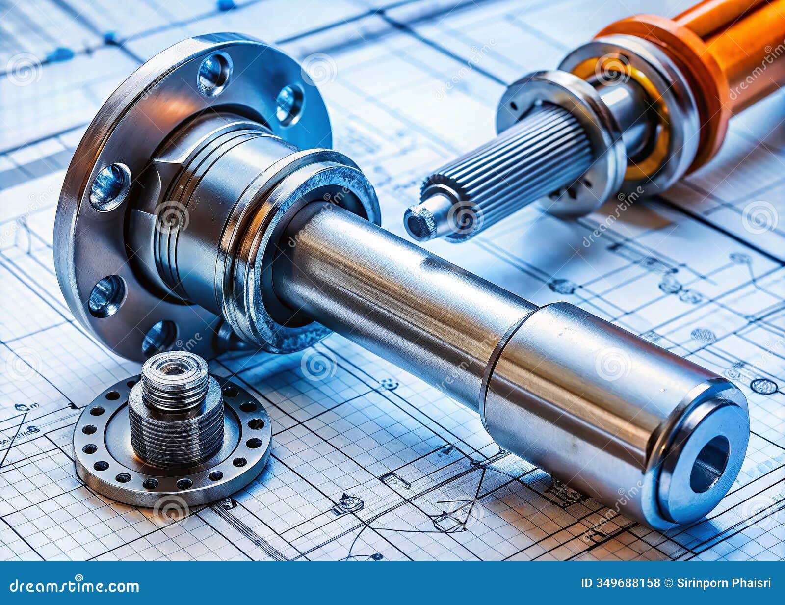Comprehensive Drive Shaft And Coupling Assembly Drawing Detailed Engineering Documentation For ...