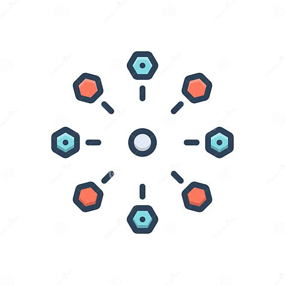 Color Illustration Icon for Comprehensive, Exhaustively and Concept ...