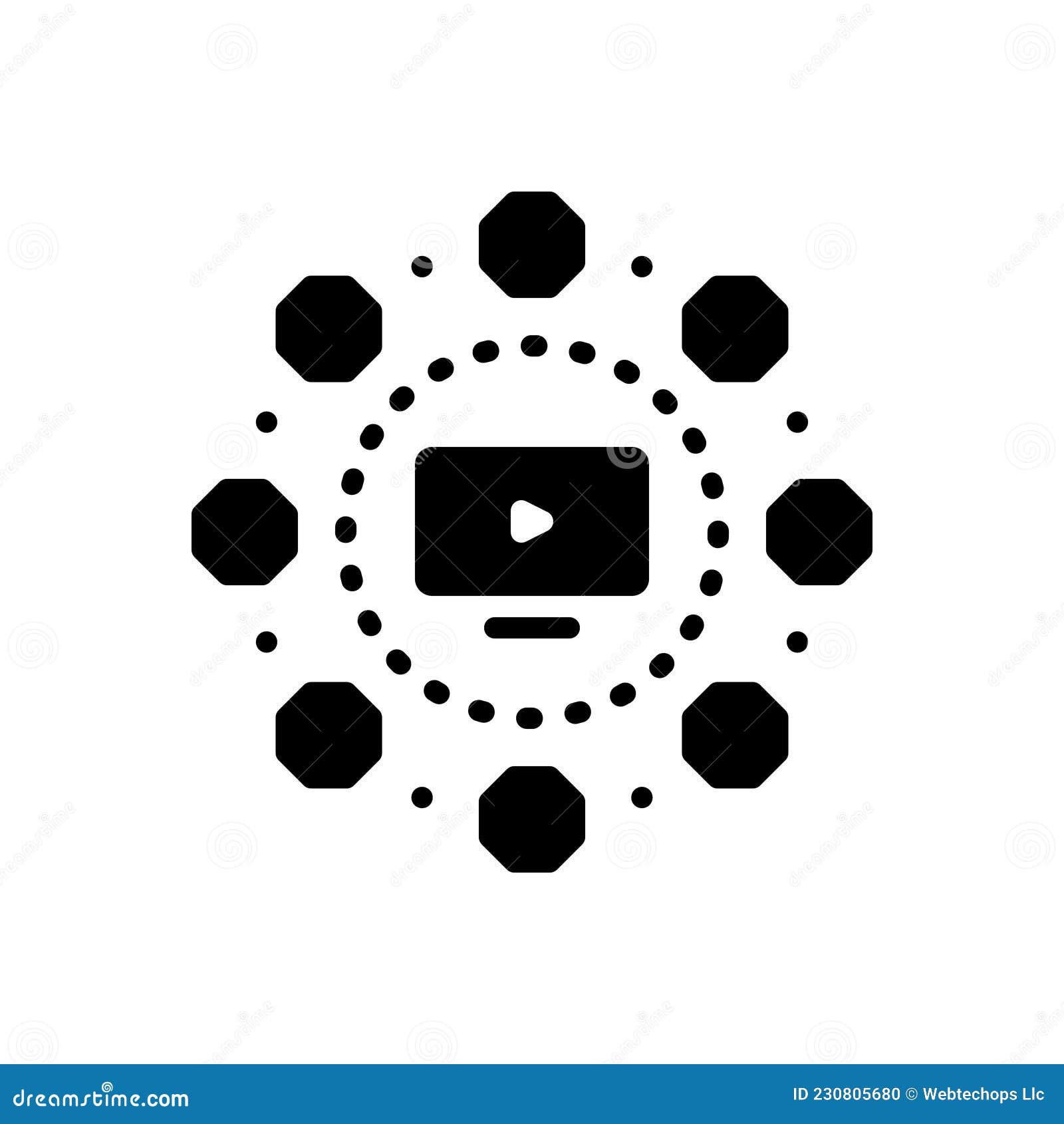 Black Solid Icon for Comprehensive, Extensive and Ambient Stock Vector ...