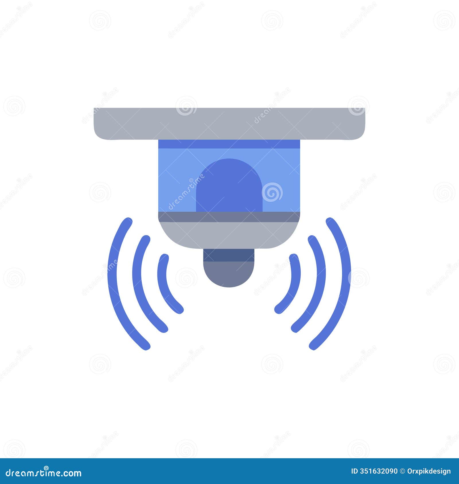 Comprehensive PIR Sensor Icon Stock Vector - Illustration of detection ...