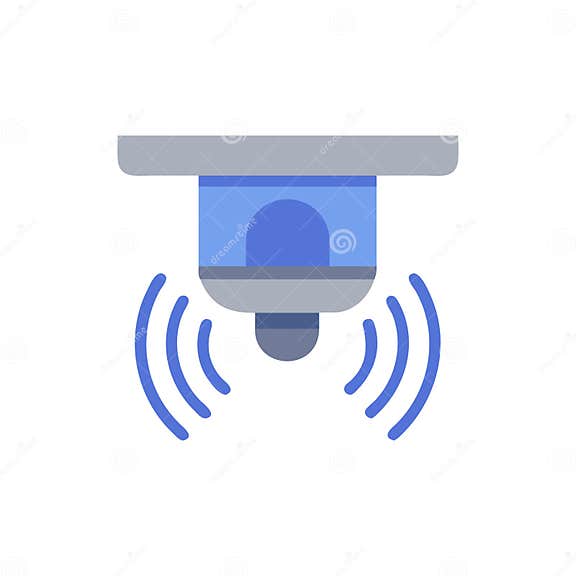Comprehensive PIR Sensor Icon Stock Vector - Illustration of detection ...