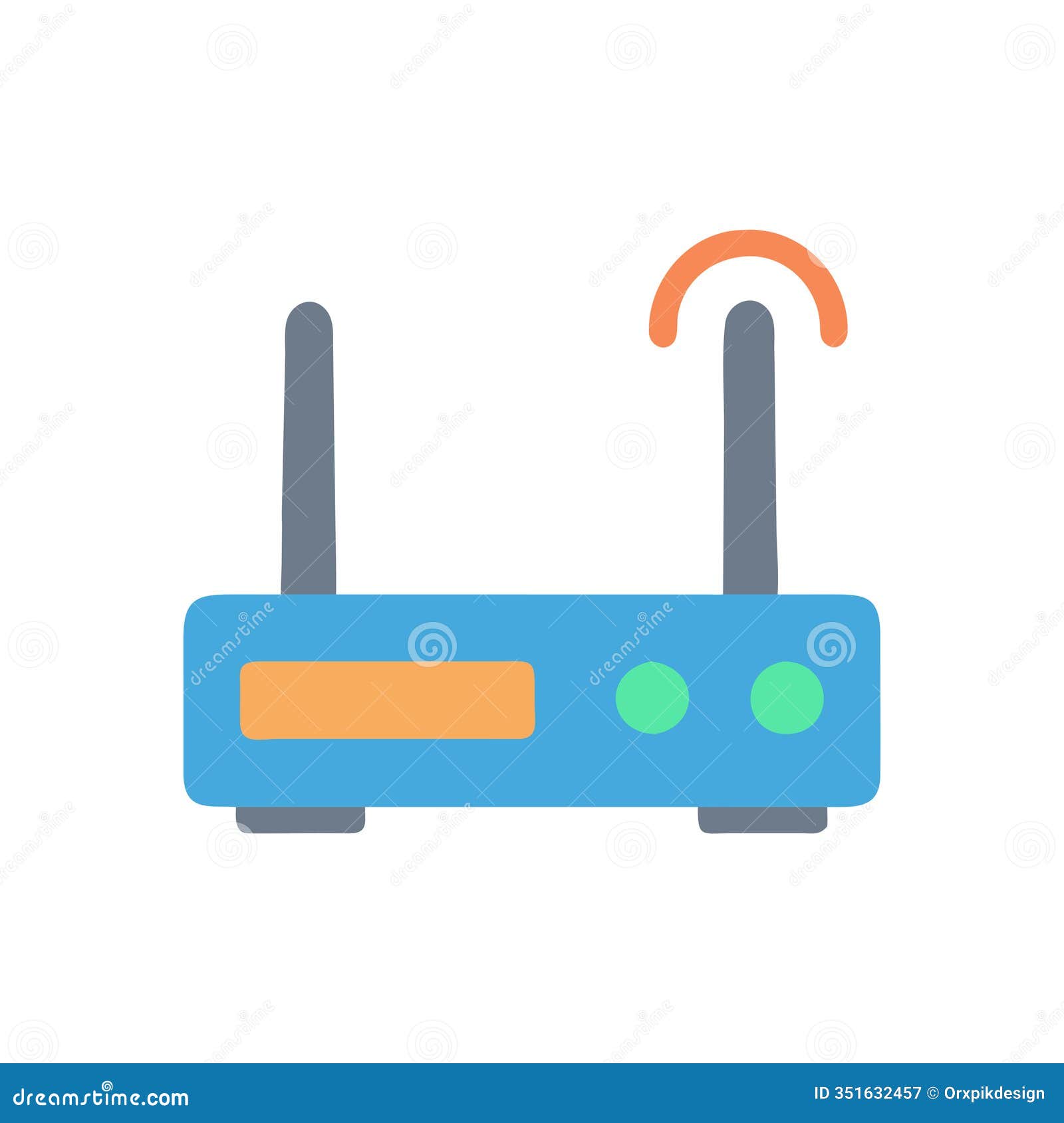 Comprehensive Router Icon Cartoon Vector | CartoonDealer.com #351632457