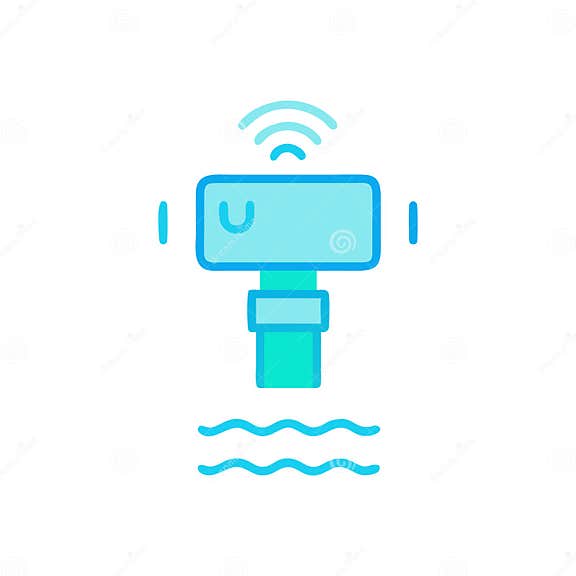 Comprehensive Water Sensor Icon Stock Illustration - Illustration of ...