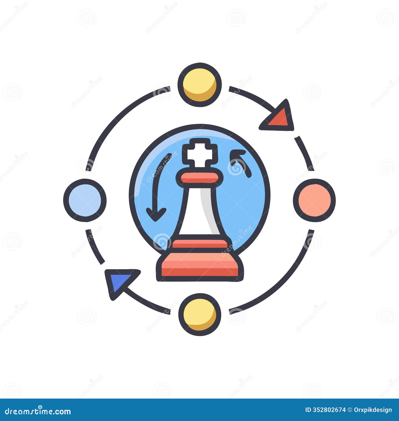 Comprehensive Icons for Resource Allocation Techniques Stock Vector ...