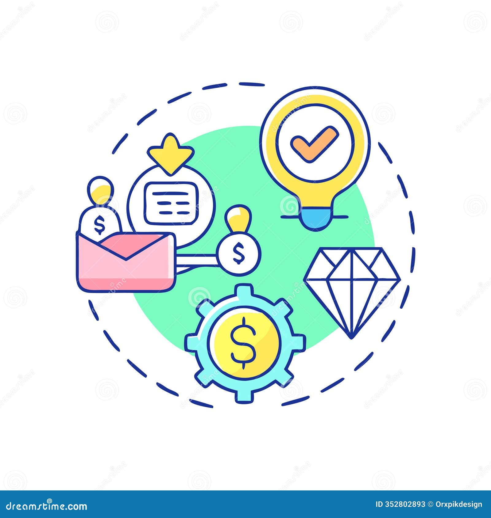 Comprehensive Icons for Value Proposition Management Stock Vector ...