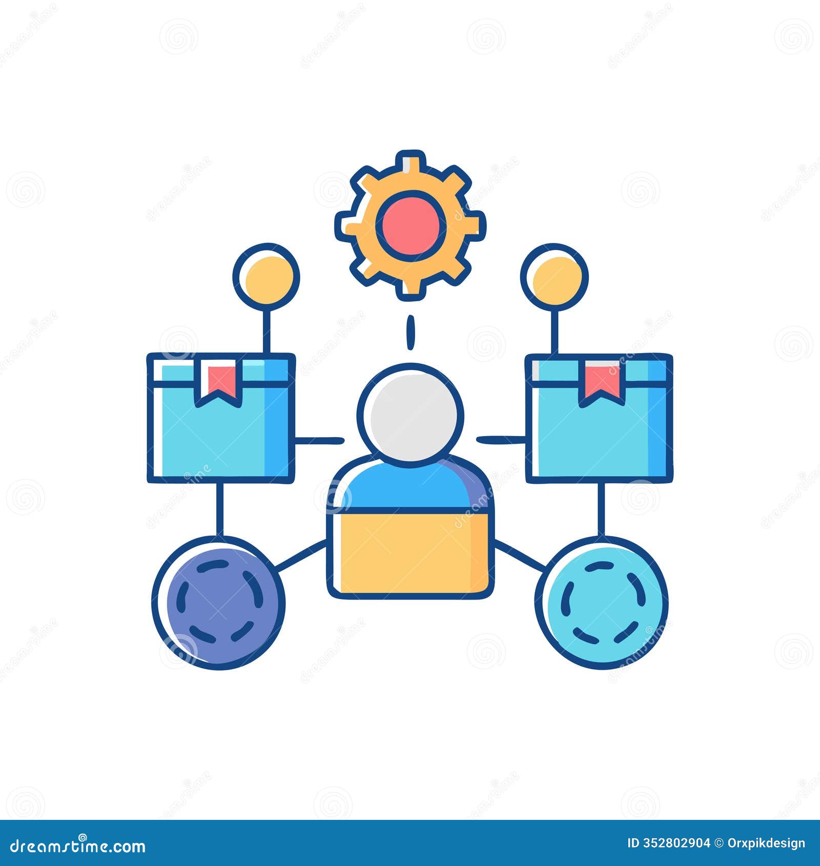 Comprehensive Icons for Vendor Management Systems Stock Vector ...