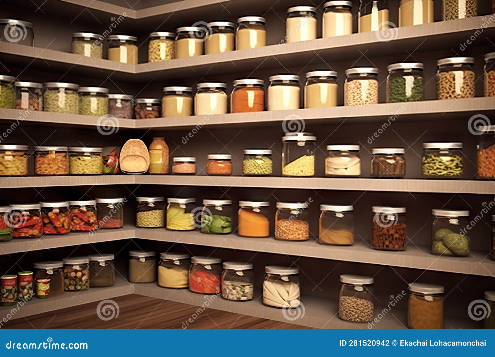 A Comprehensive Illustration of Food Storage and Organization. Created ...