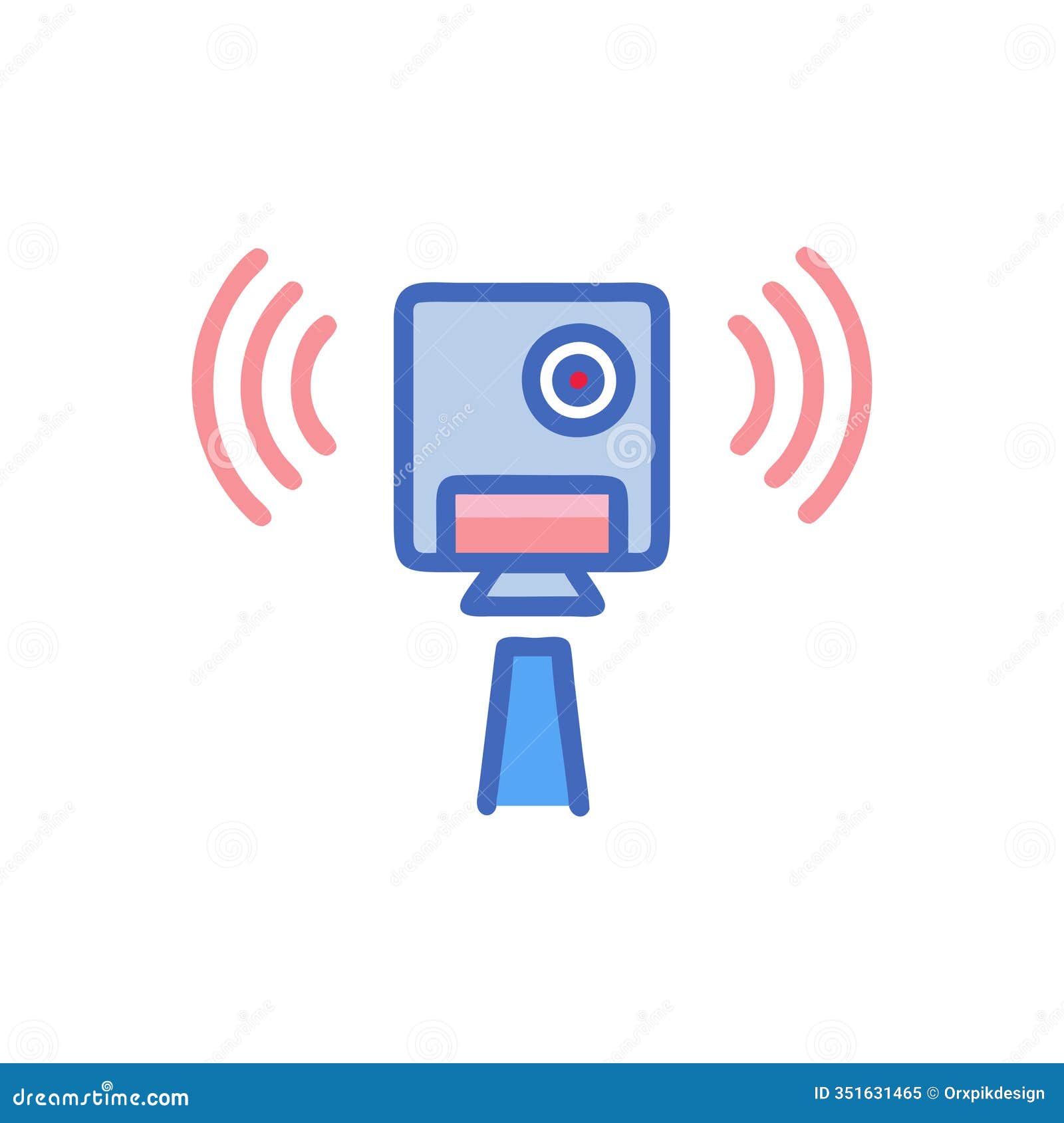 Comprehensive Infrared Sensor Icon Illustration Stock Illustration ...