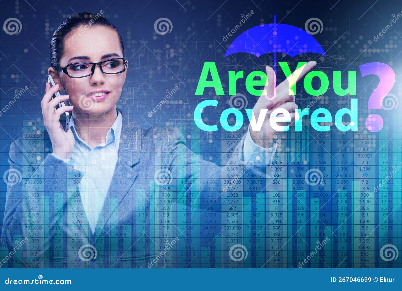 Comprehensive Insurance Concept with Question Stock Image - Image of ...