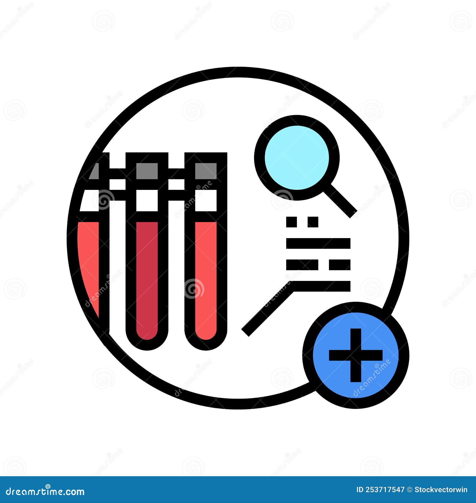 Comprehensive Metabolic Panel Check Color Icon Vector Illustration ...