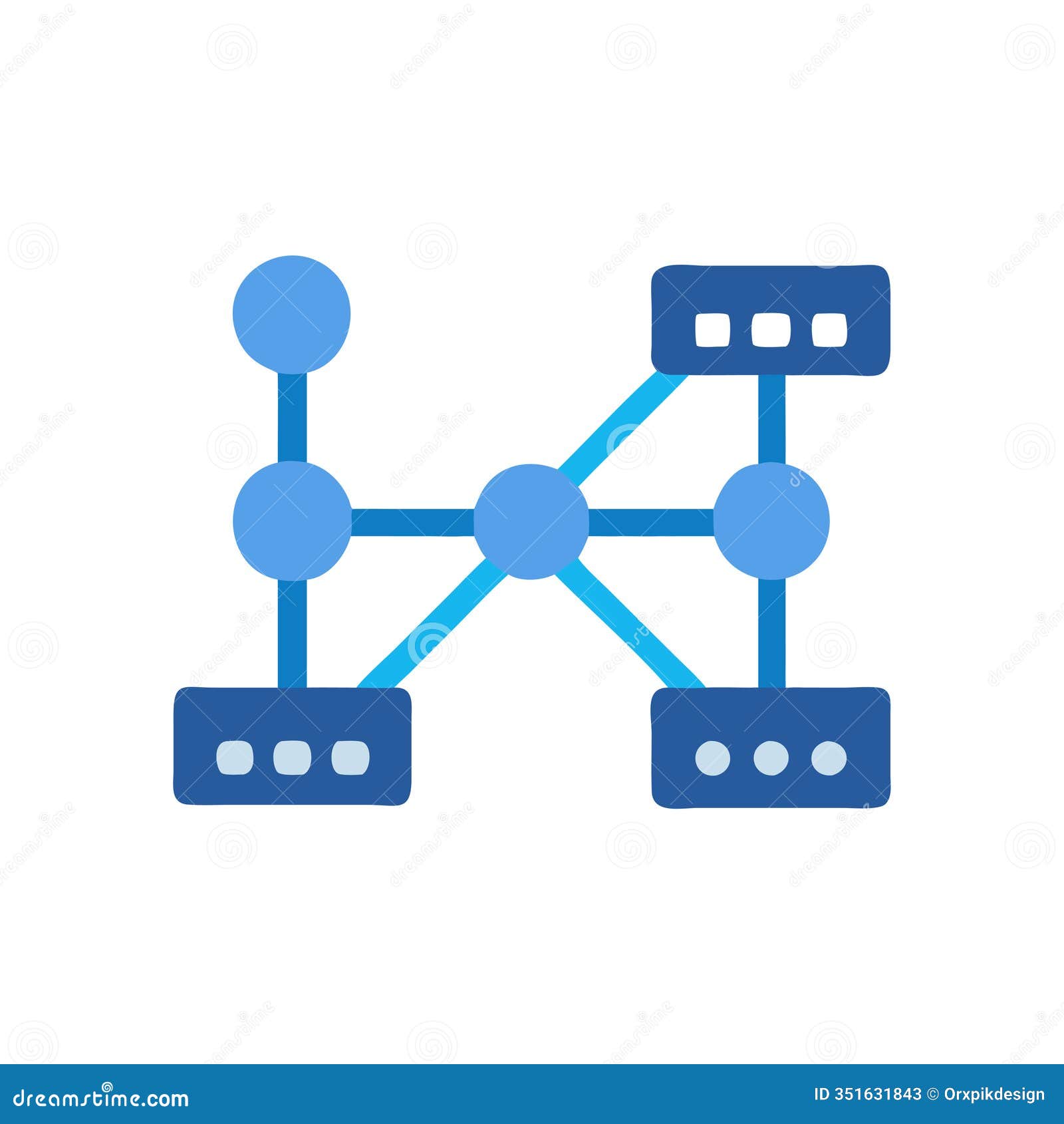 Comprehensive Network Bridge Icon for Solutions Stock Illustration ...