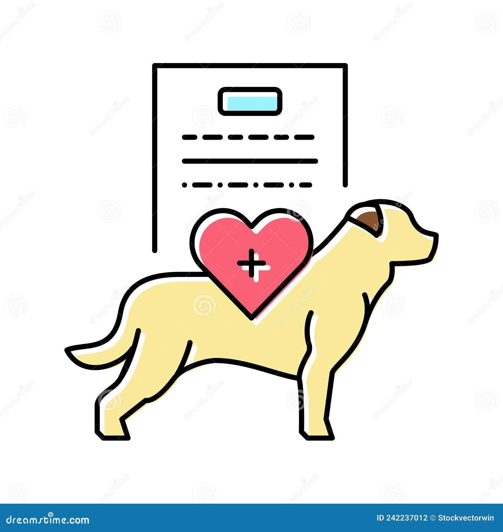 Comprehensive Physical Exam Color Icon Vector Illustration Stock Vector ...