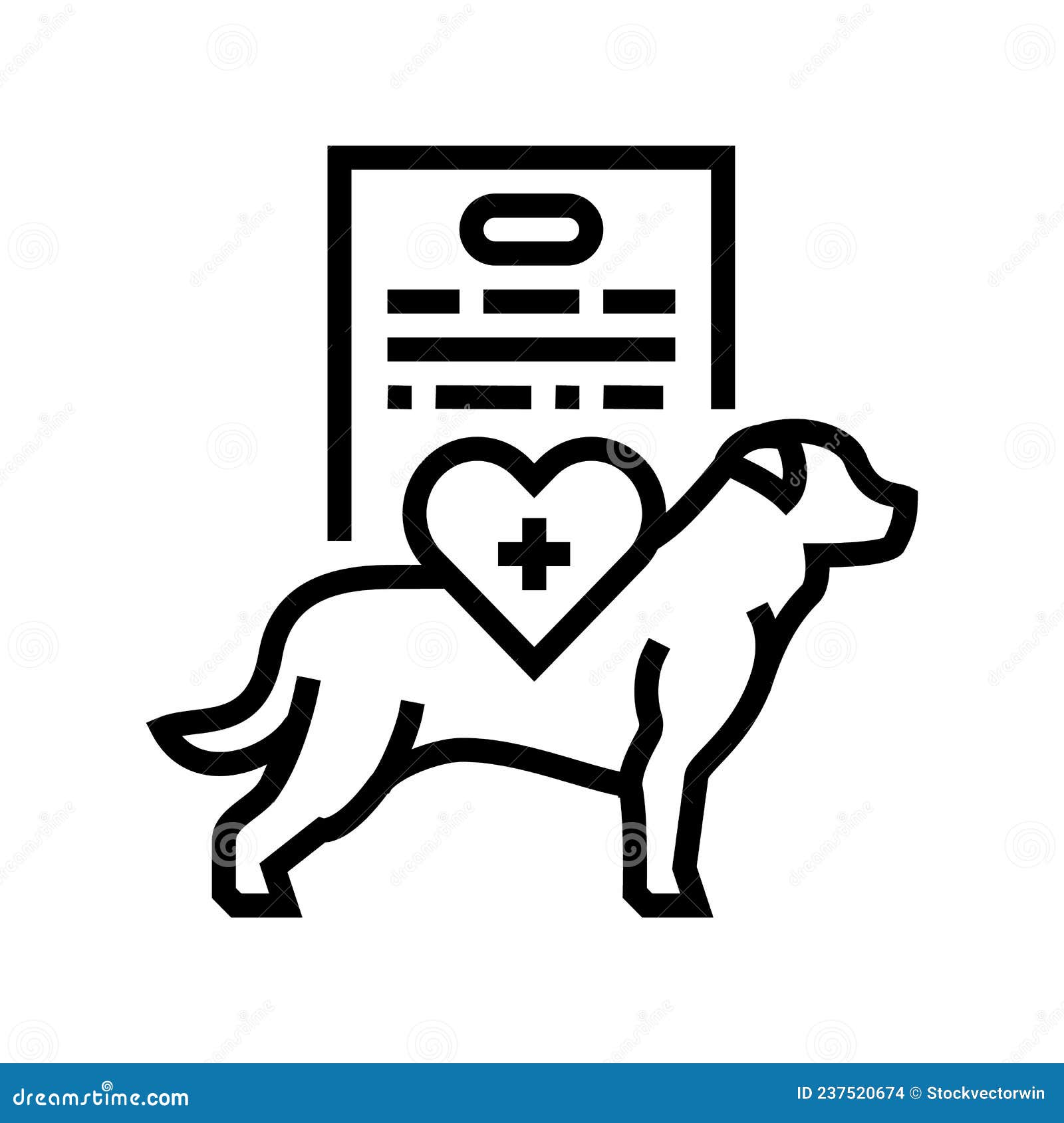 Comprehensive Physical Exam Line Icon Vector Illustration Stock Vector ...