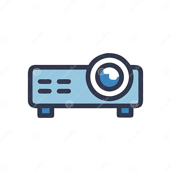 Comprehensive Projector Icon for Technology Stock Illustration ...