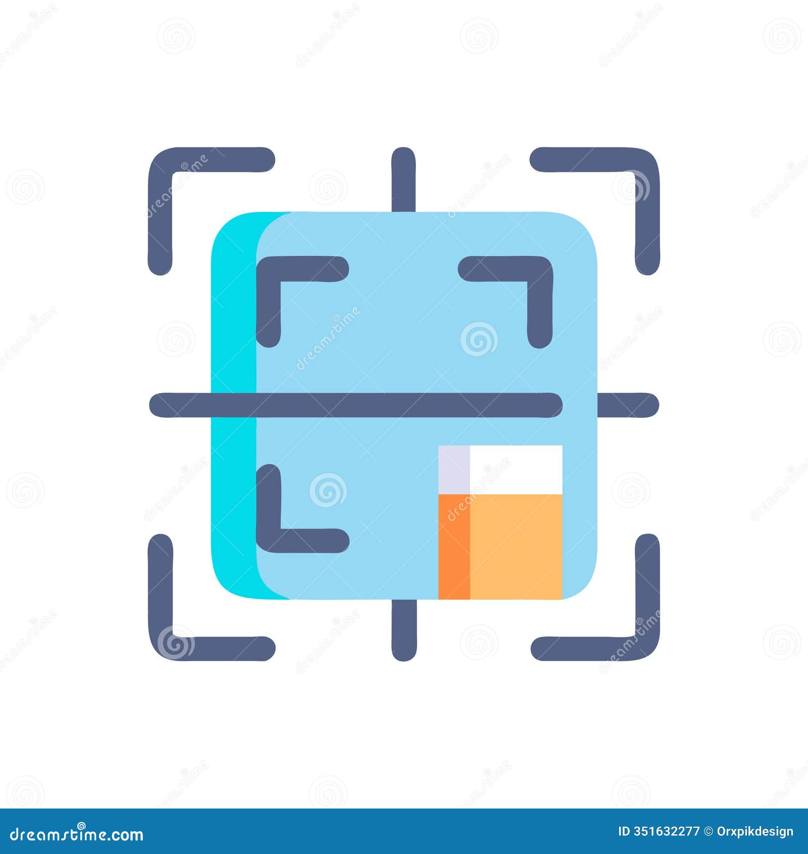 Comprehensive QR Scanner Icon for Technology Stock Illustration ...
