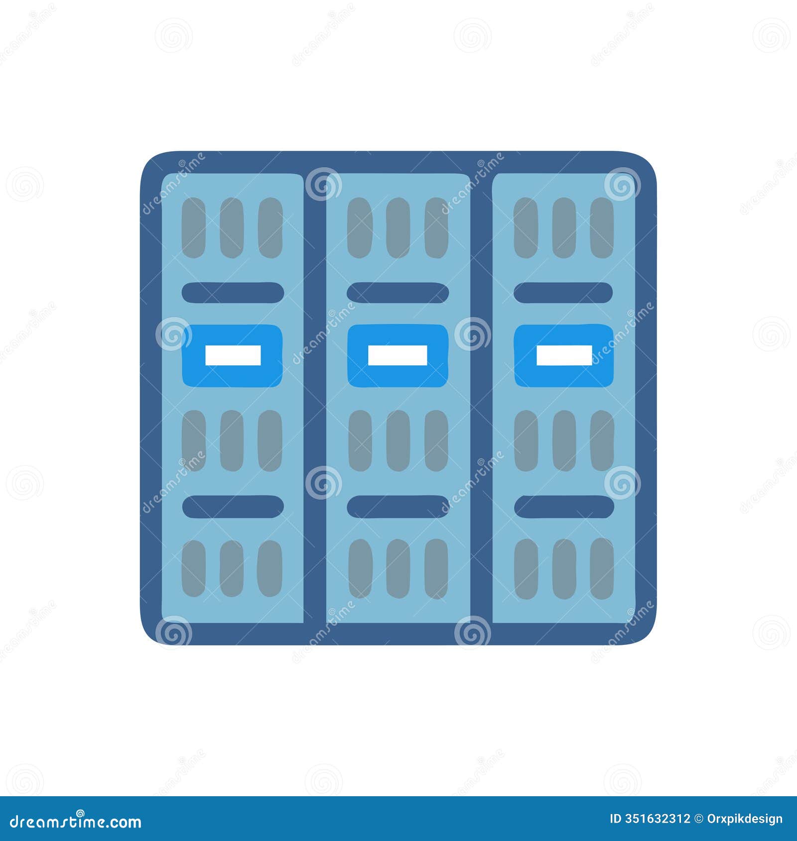 Comprehensive RAID Array Icon for Storage Solutions Stock Illustration ...