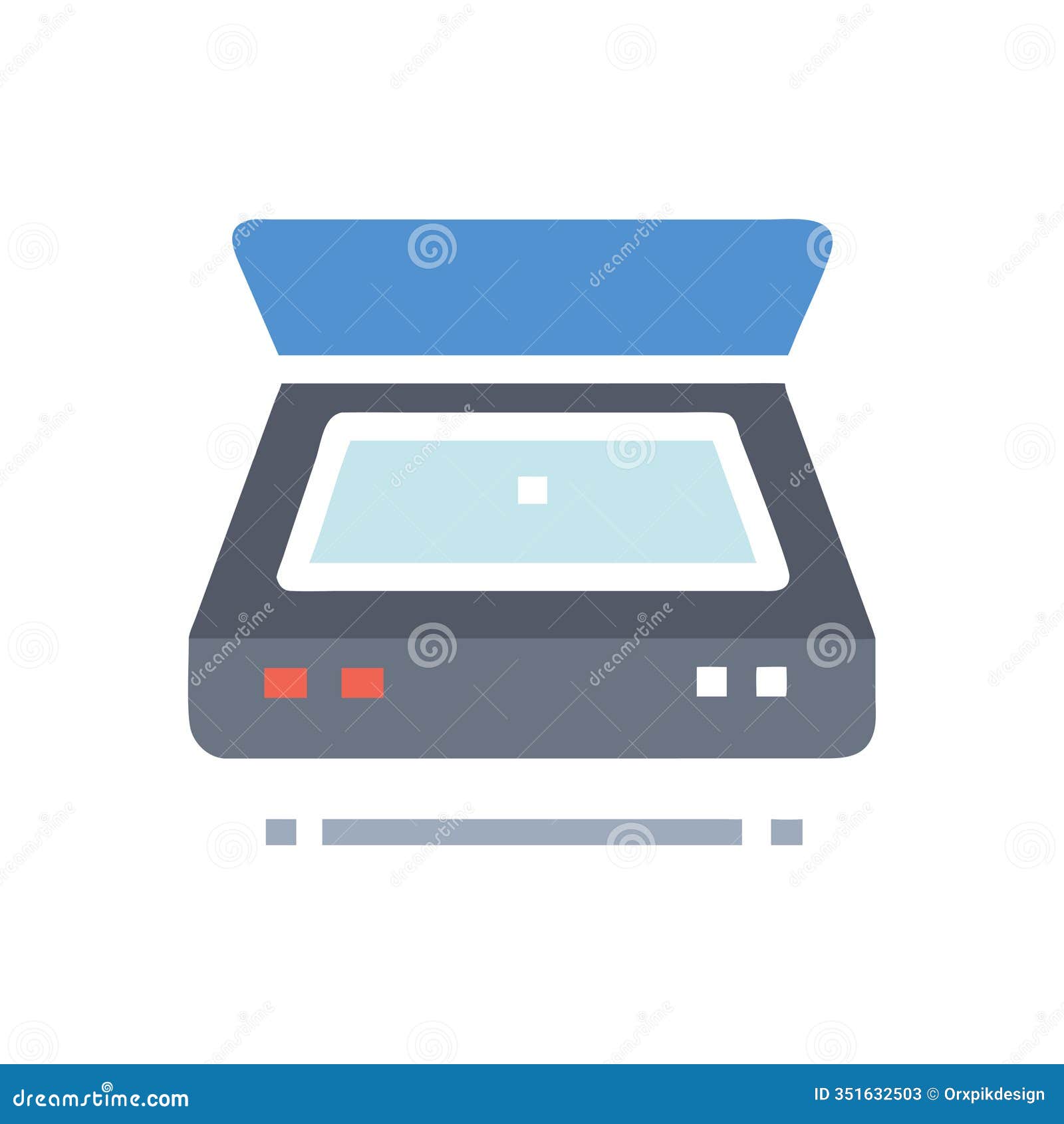 Comprehensive Scanner Icon Cartoon Vector | CartoonDealer.com #351632503