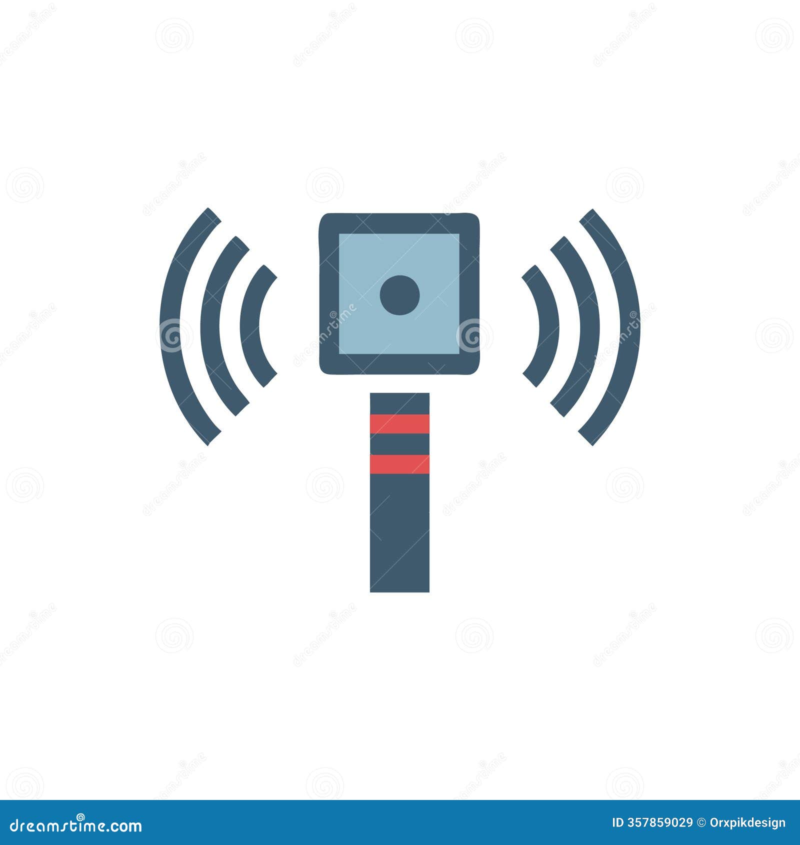 Comprehensive PIR Sensor Icon Vector Illustration | CartoonDealer.com ...