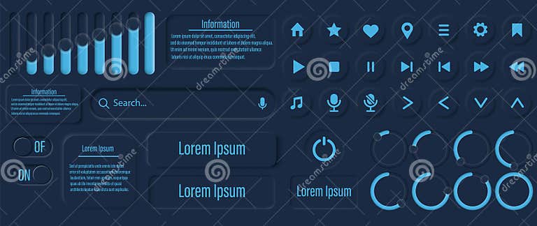 A Comprehensive Set of UI Elements Designed for Modern Digital User ...