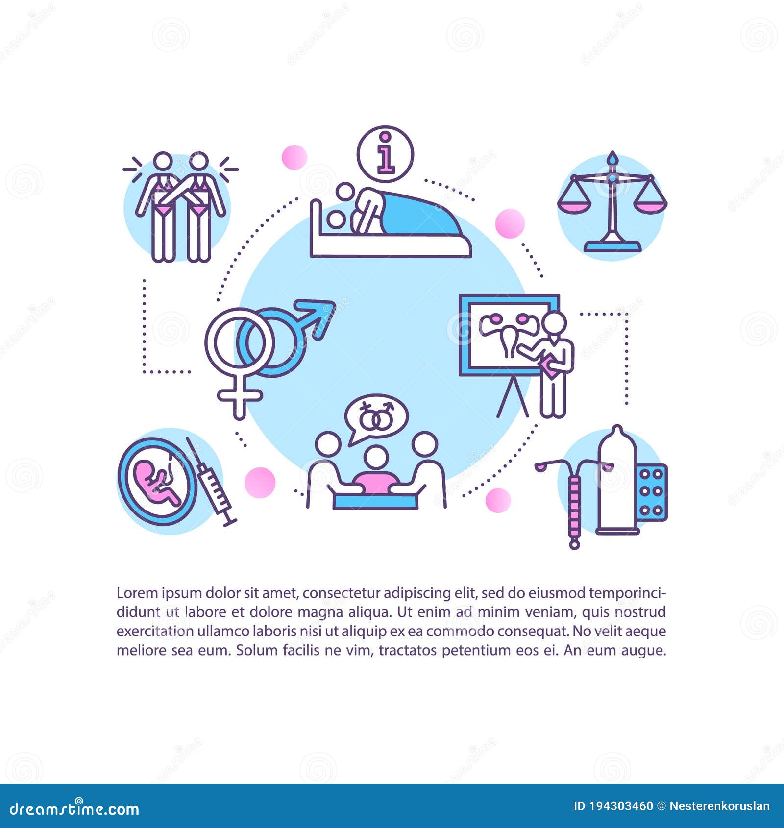 Comprehensive Sexual Education Concept Icon with Text Stock Vector ...