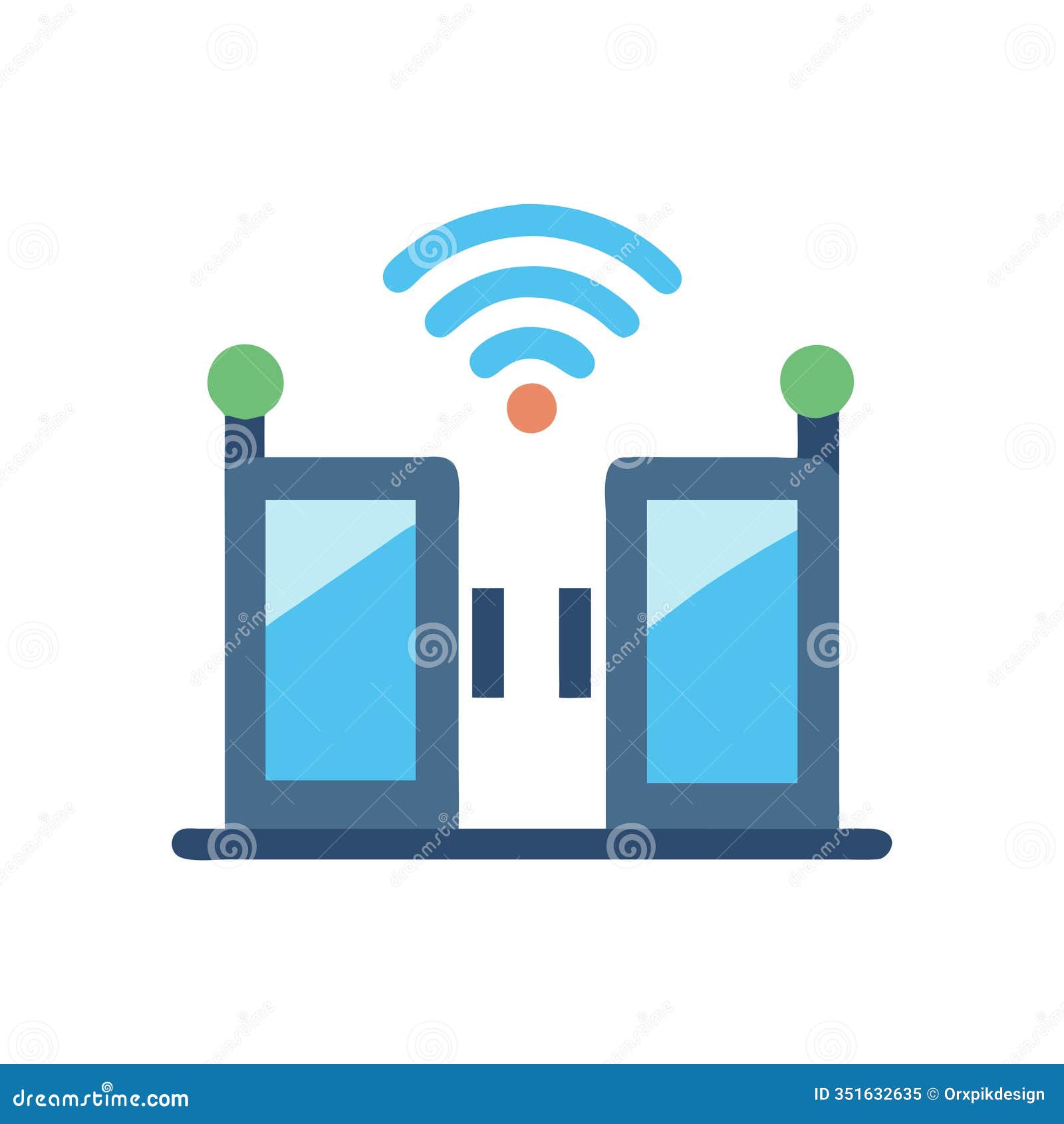Comprehensive Smart Gateway Icon for Technology Solutions Stock ...