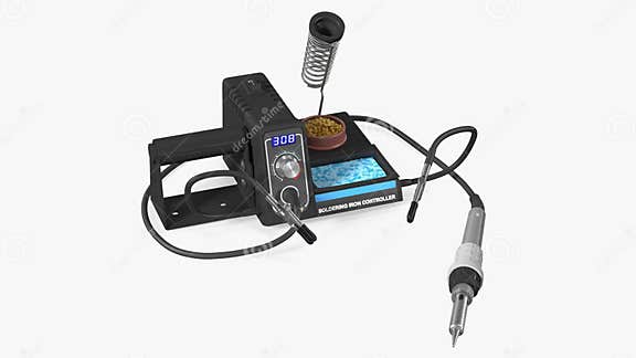 Comprehensive Soldering Station with Temperature Control Features Stock ...