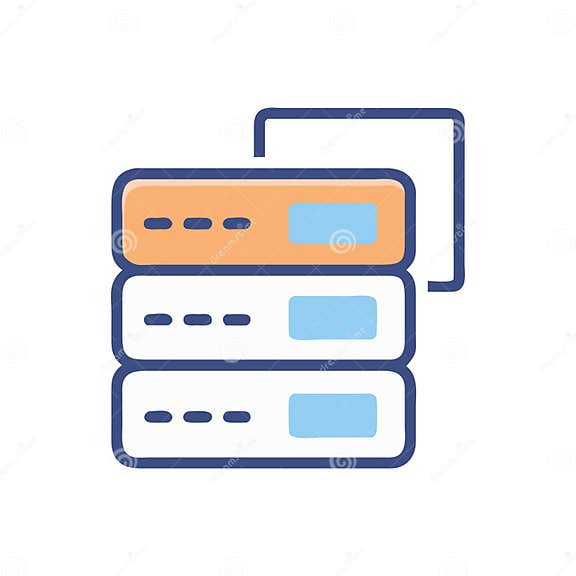 Comprehensive Storage Tier Icon Stock Illustration - Illustration of ...