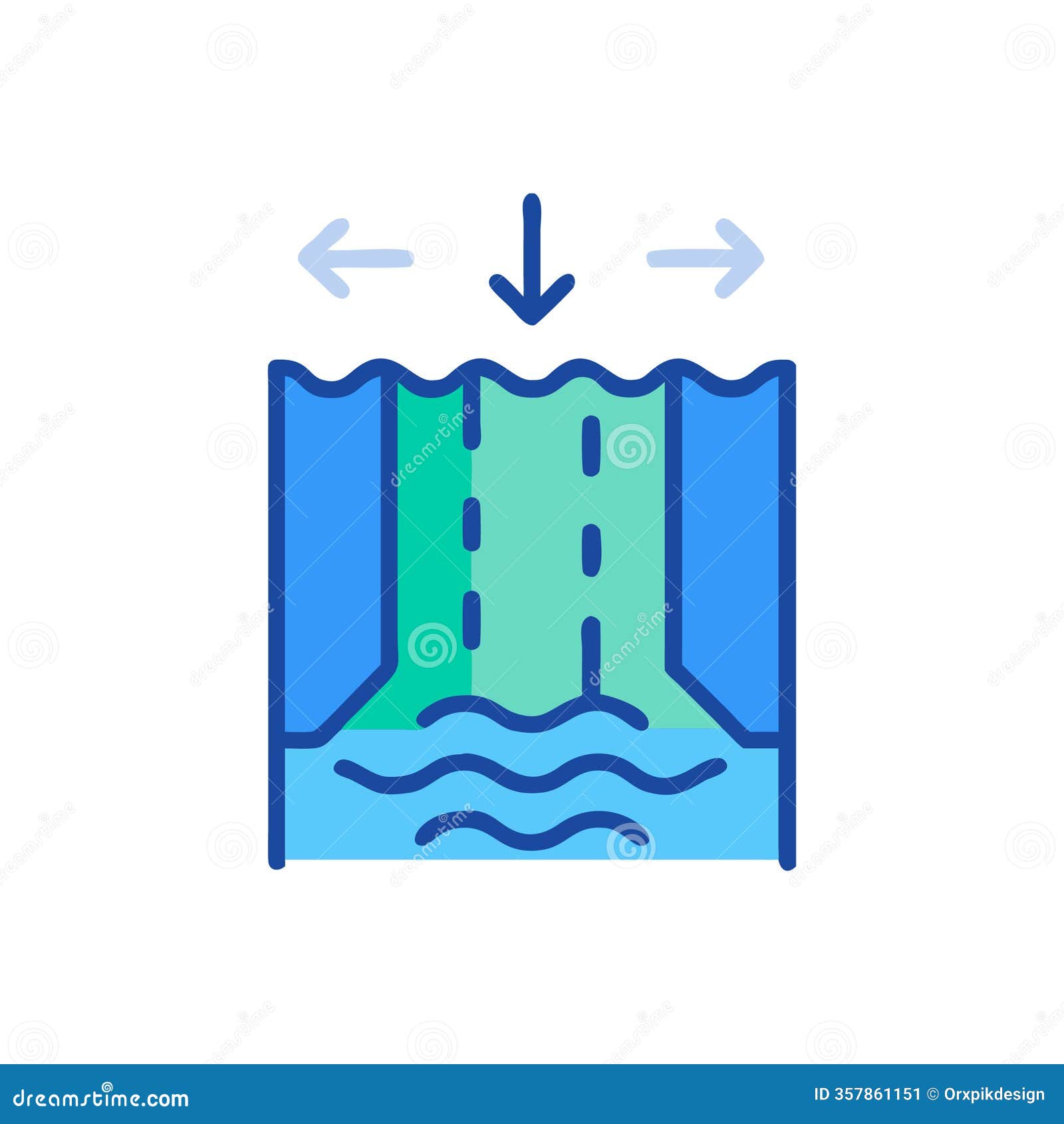 The Waterfall Model Infographic Vector Is Used In Software Engineering ...