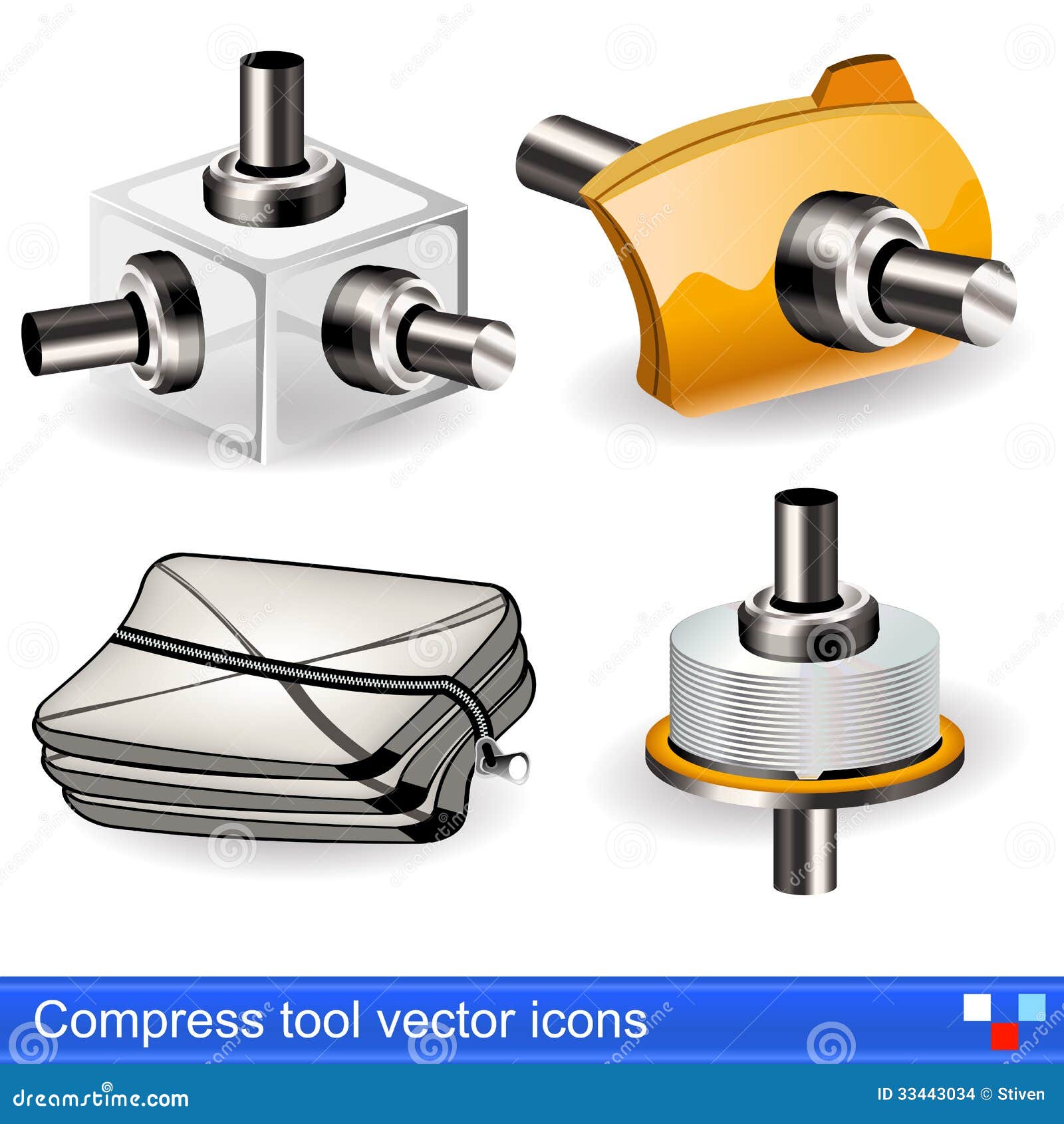 Compress tool vector icons stock vector. Illustration of project - 33443034
