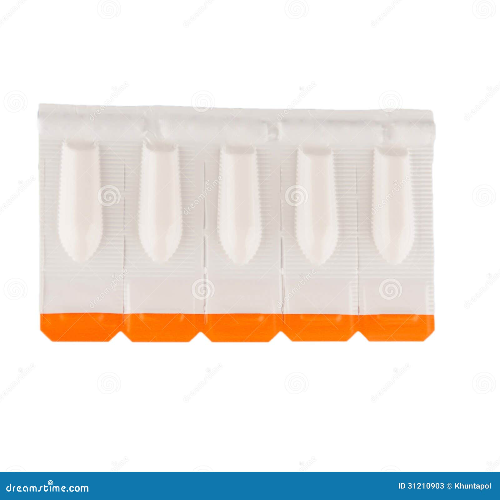 Compressa Della Supposta Su Fondo Bianco Immagine Stock - Immagine di ...