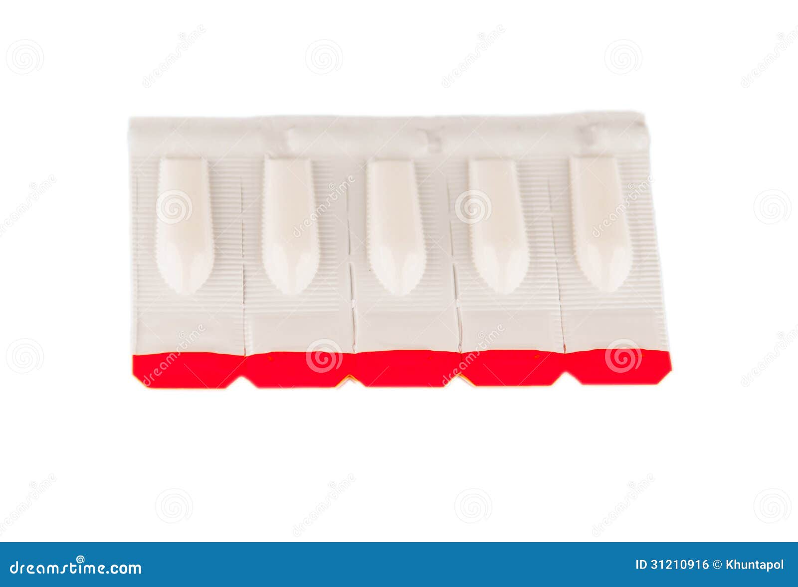 Compressa Della Supposta Su Fondo Bianco Fotografia Stock - Immagine di ...