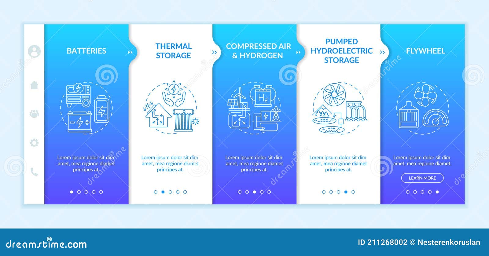 Compressed-air Energy Storage Plant Vector Infographic Template Stock ...
