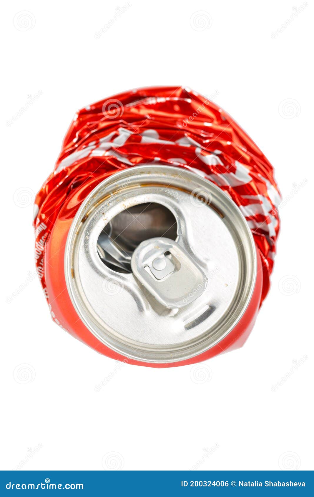 Compressed Cans Isolated on a White Background Stock Photo - Image of ...