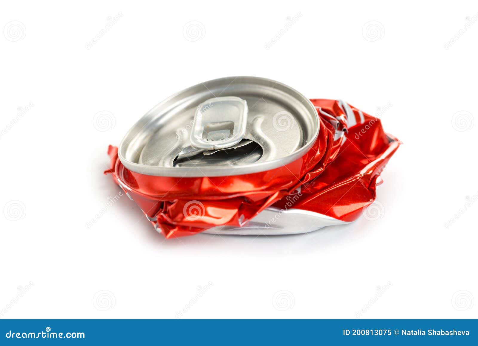 Compressed Cans Isolated on a White Background Stock Image - Image of ...