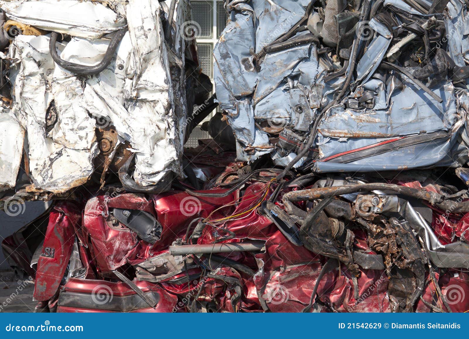 Compressed Cars for Recycling Stock Image - Image of rubbish ...