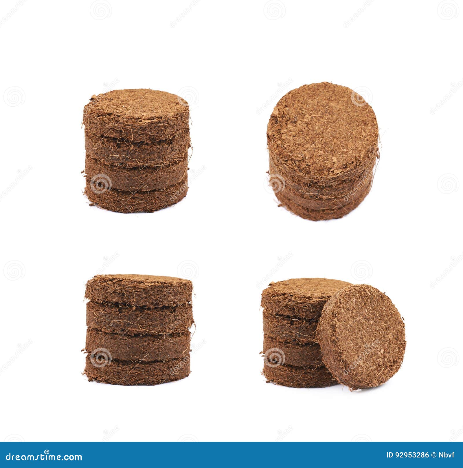 Compressed Compost Tablet Isolated Stock Photo - Image of fertile ...