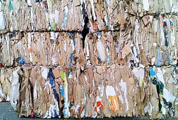 Compressed Paper and Cardboard Stock Image - Image of paper, heap: 22764587