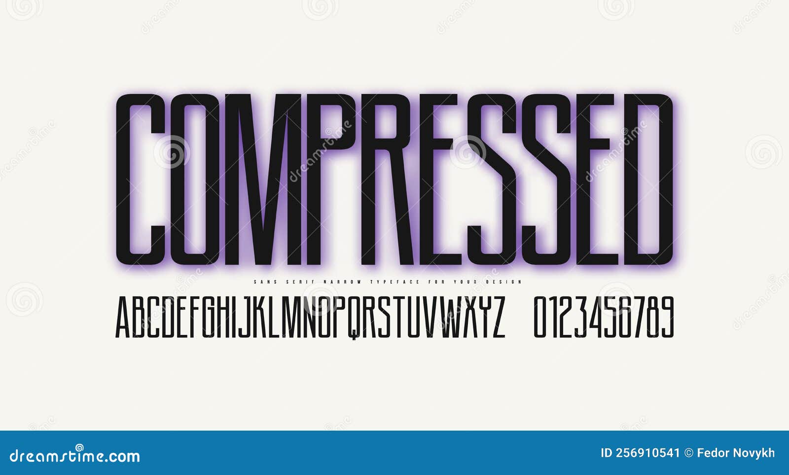 Compressed sans serif font stock vector. Illustration of original ...
