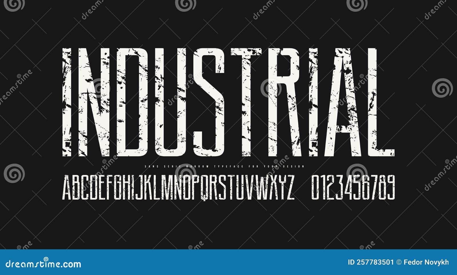 Compressed sans serif font stock vector. Illustration of campus - 257783501