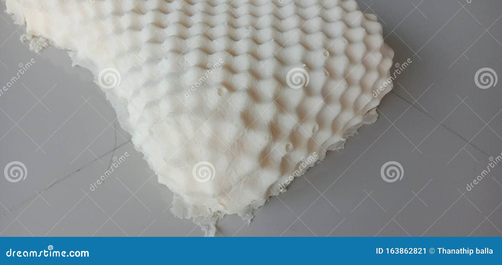 Compressed Sponge is Used To Make Healthy Pillows. Stock Image - Image ...