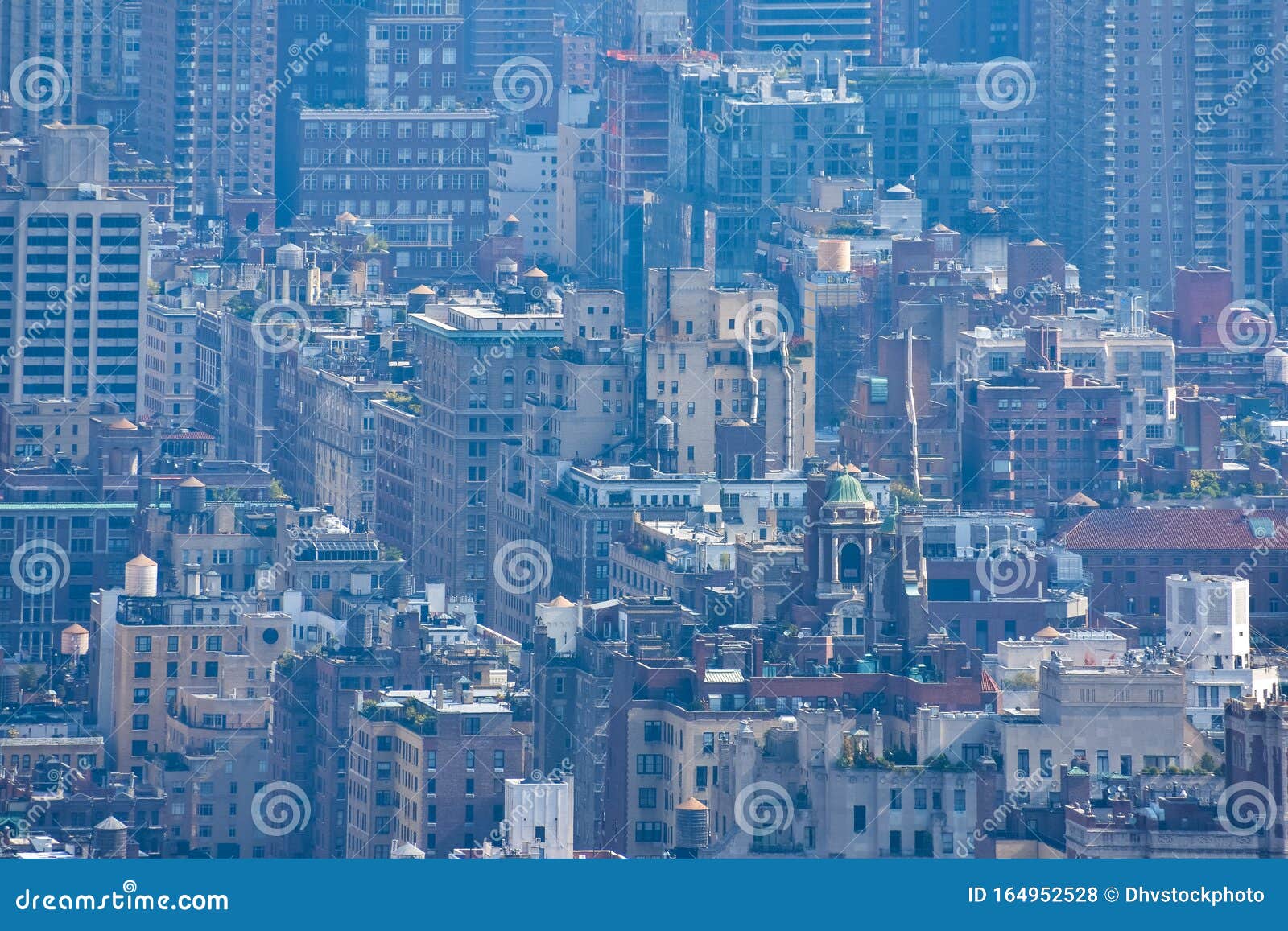 Compressed View of Buildings and Pollution Nebula. Concept of Crowded ...